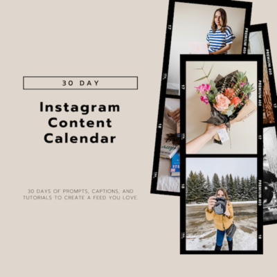 New Course: 30 Day Instagram Content Calendar - Beautiful Detour